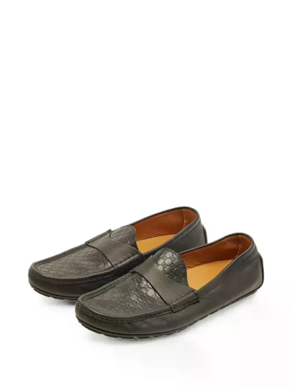 Gucci Microguccissima Driver Loafers