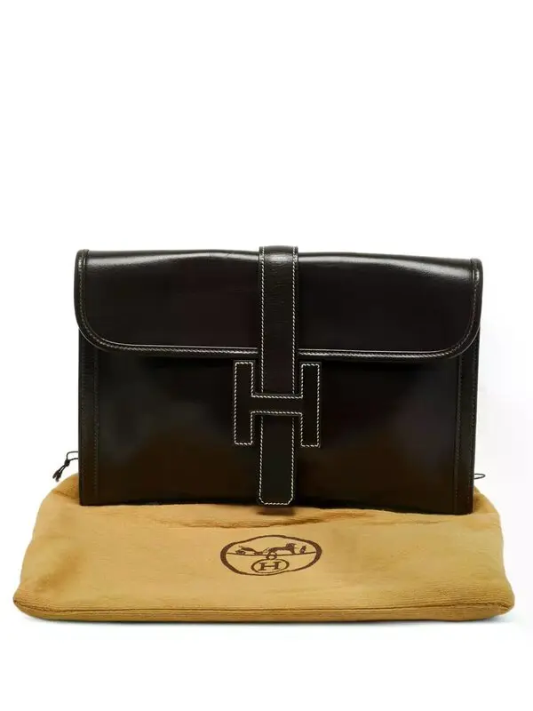 Hermès 1985 Jige Elan Clutch Bag
