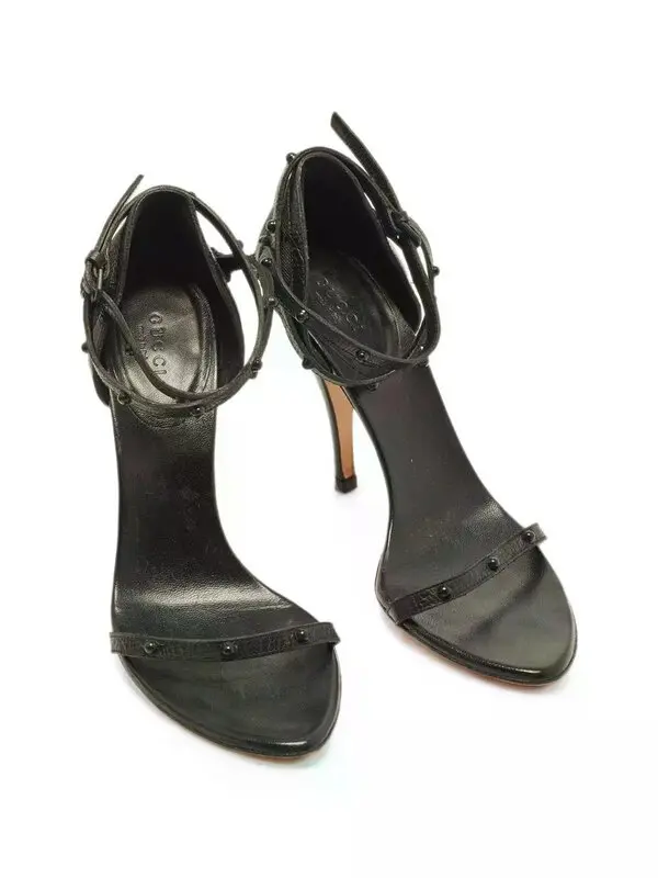 Gucci Gg-canvas Studded Sandals
