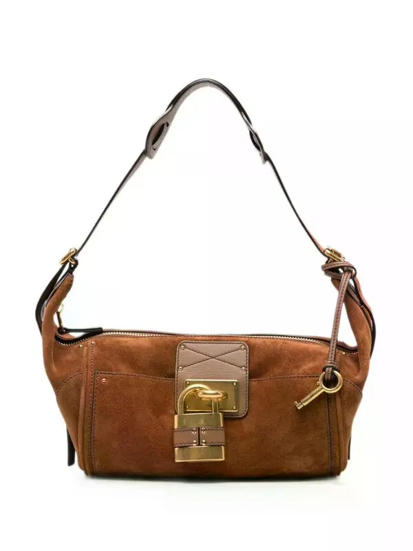 Chloé Paddington Suede Cross Body Bag - Brown
