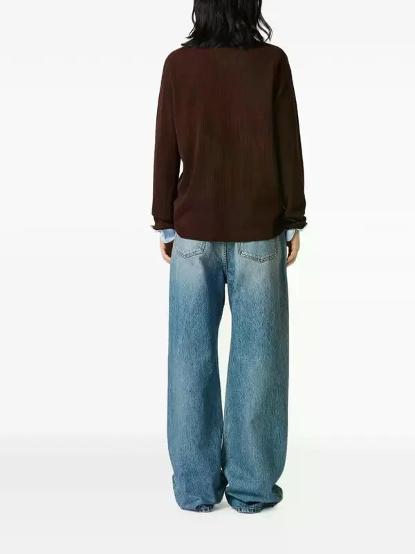 Miu Miu Five-pocket Washed Denim Jeans