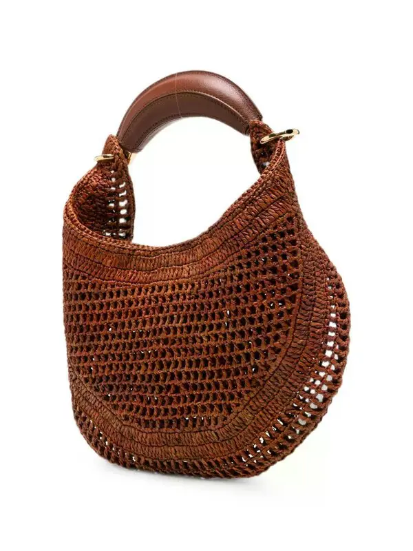 Chloé Summer Banana Raffia Top-handle Tote Bag