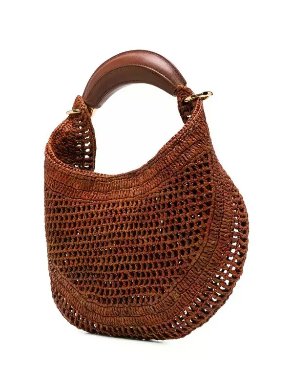 Chloé Banana Raffia Tote Bag - Brown