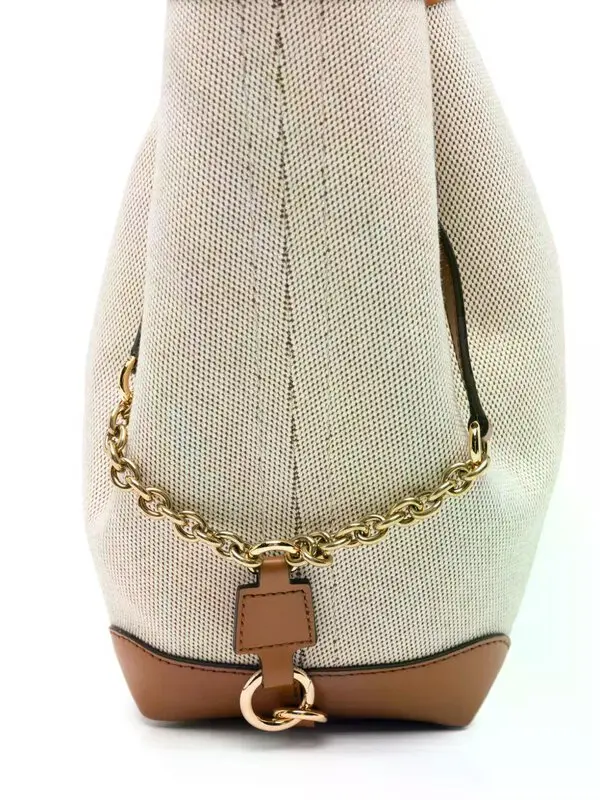 Chloé Clover Canvas Tote Bag With Calfskin Trim