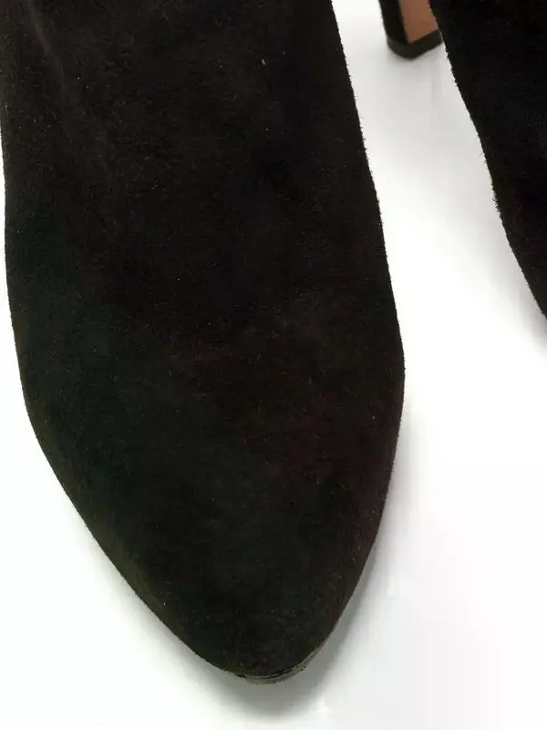 Prada Suede Knee-high Stiletto Boots
