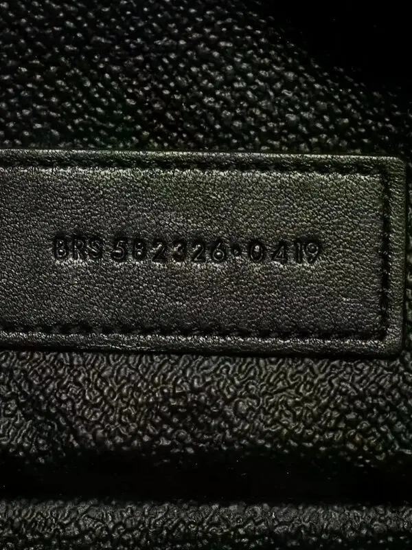 Saint Laurent Monogram-print Suede Pouch
