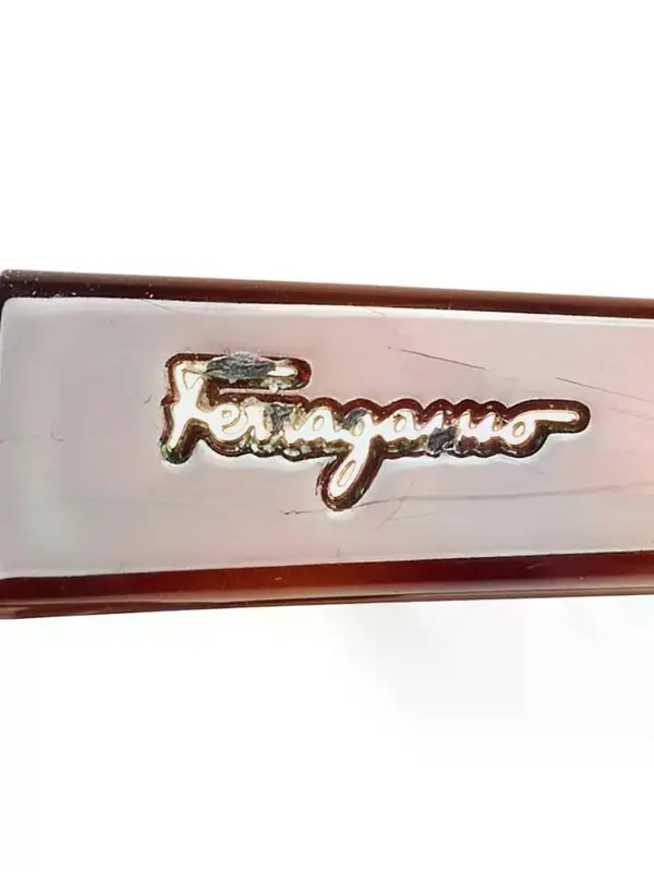 FERRAGAMO Tortoiseshell-effect Square Frame Sunglasses