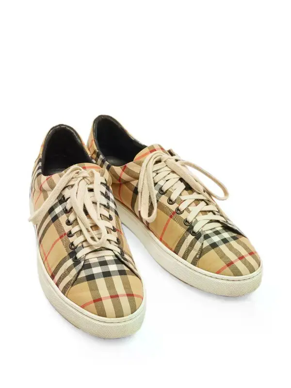Burberry House Check Lace-up Sneakers