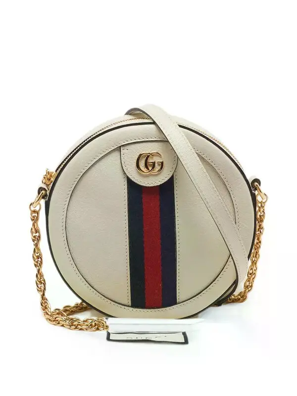 Gucci Ophidia Round Leather Shoulder Bag