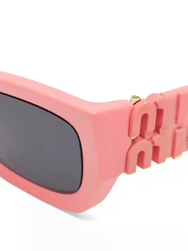 Miu Miu Logo Detail Cat Eye Sunglasses - Pink