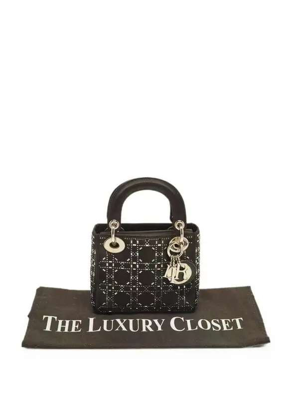 Dior 2016 Mini Lady Strass-embellished Tote Bag