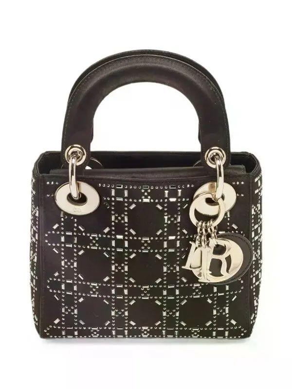 Dior 2016 Mini Lady Strass-embellished Tote Bag
