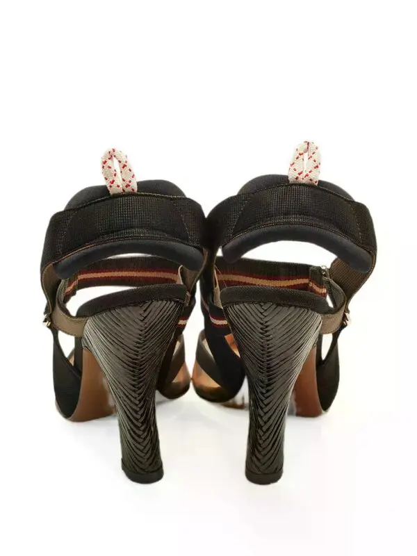 Fendi Colibri Zucca Mesh Slingback Pumps