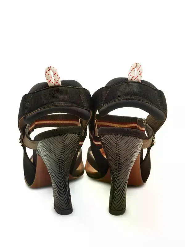 Fendi Colibri Zucca Mesh Slingback Pumps