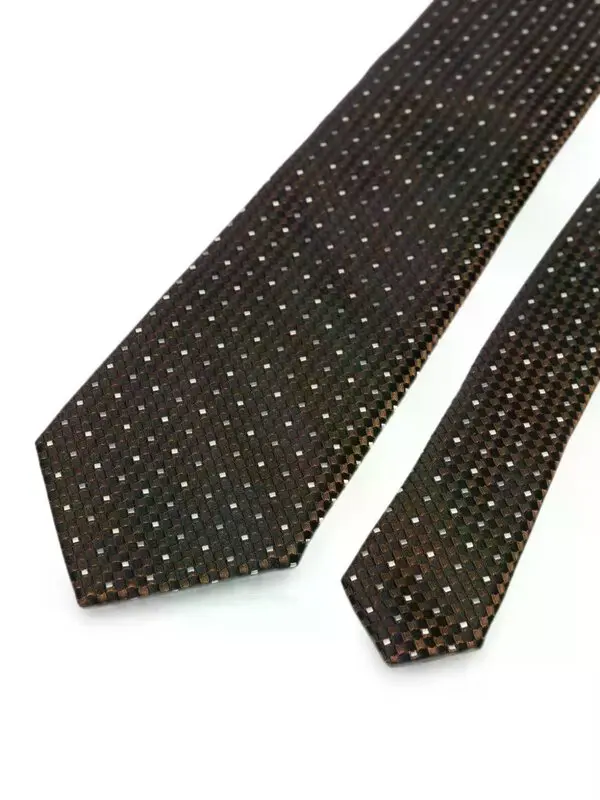 TOM FORD Geometric-pattern Silk Tie