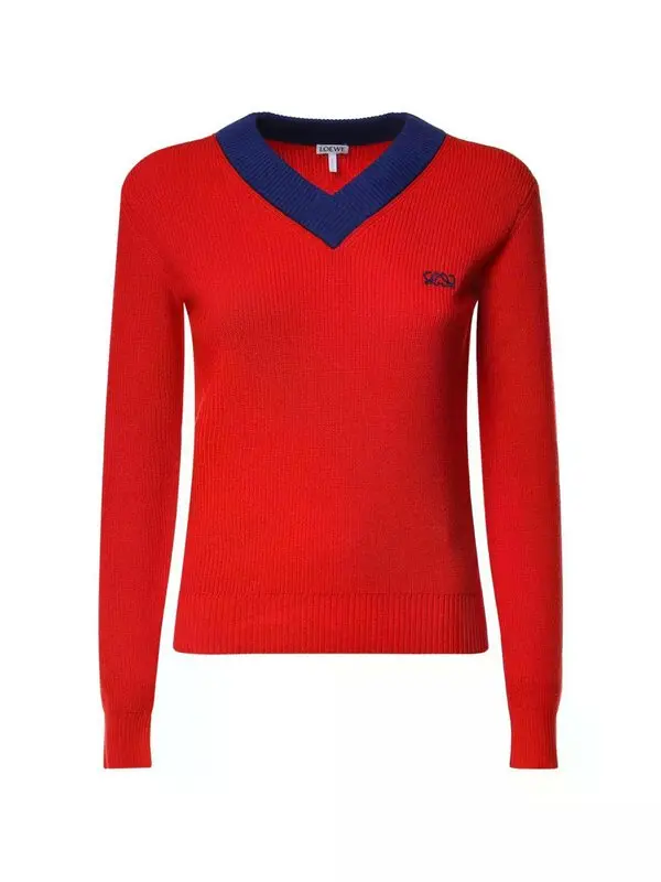 Loewe Sweater In Cotton And Wool