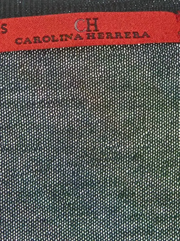 Carolina Herrera Logo-embroidered V-neck Sweater