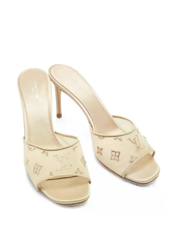 LOUIS VUITTON Revival Crystal-embellished Heeled Sandals