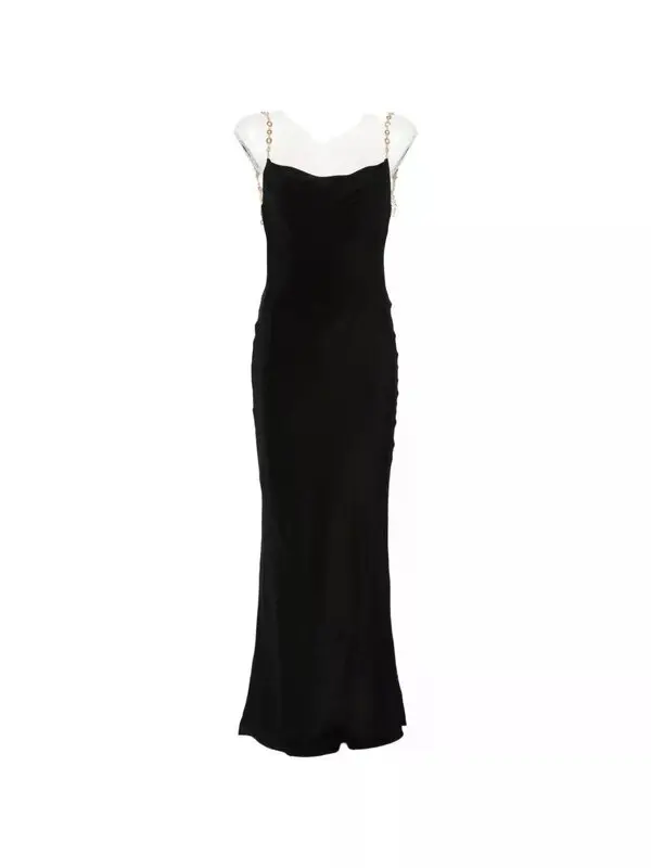 Cult Gaia Macelyn Chain-strap Cowl-neck Maxi Dress - Black
