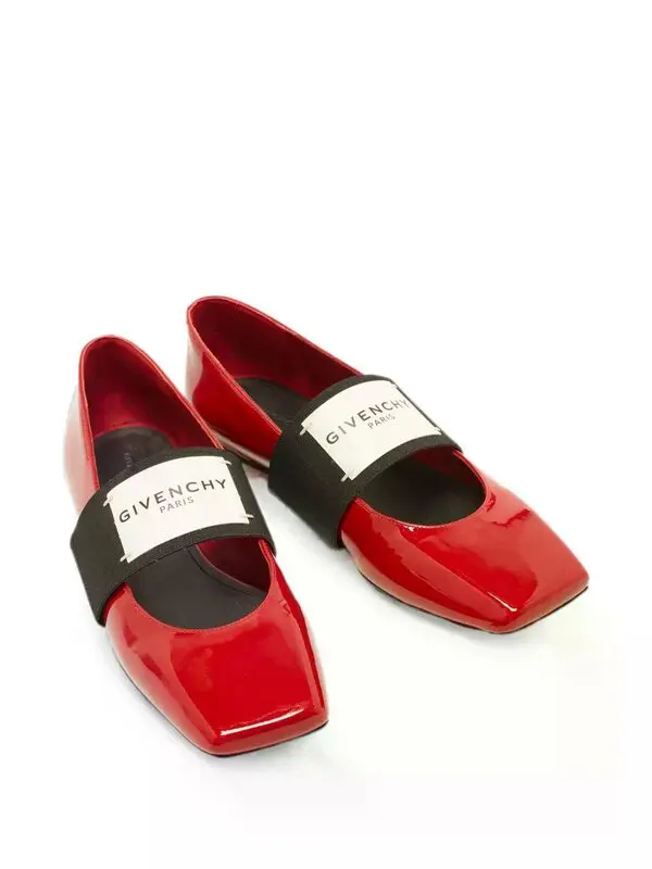 Givenchy Sliced Squared-toe Ballet Flats