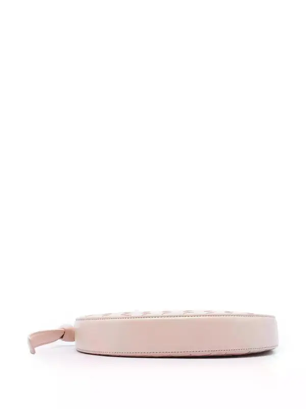 Bottega Veneta Mini Leather Sunrise Hobo Shoulder Bag - Pink
