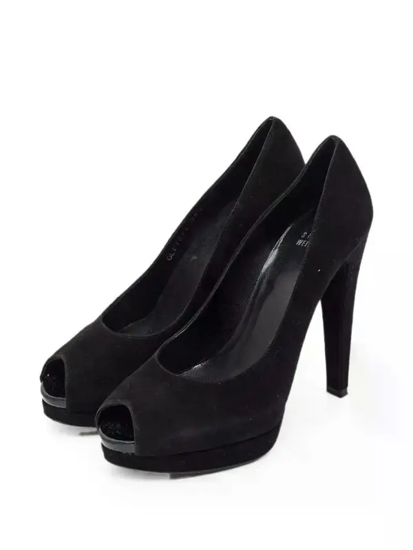 STUART WEITZMAN Peep-toe Platform Pumps