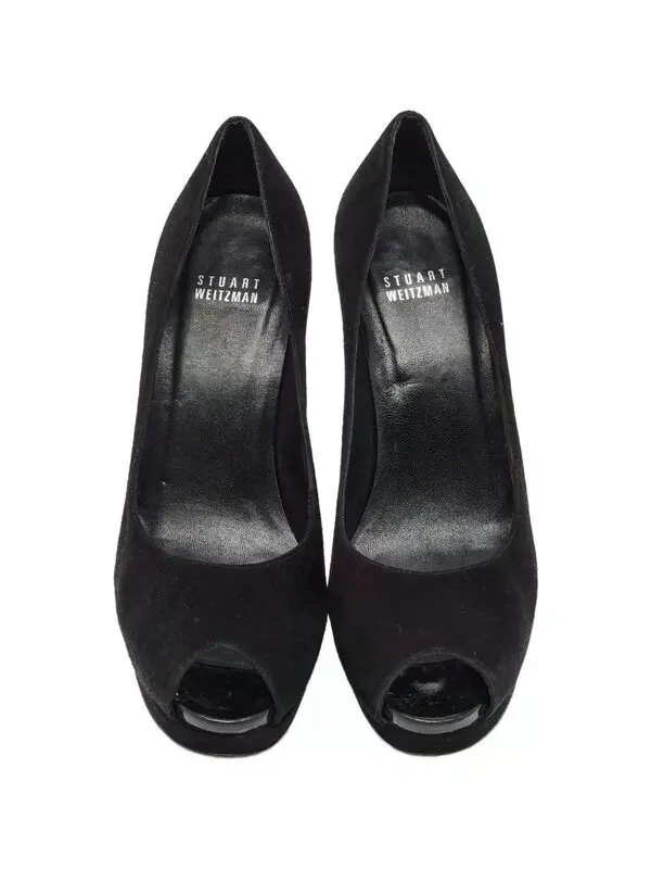 STUART WEITZMAN Peep-toe Platform Stiletto Pumps - Black