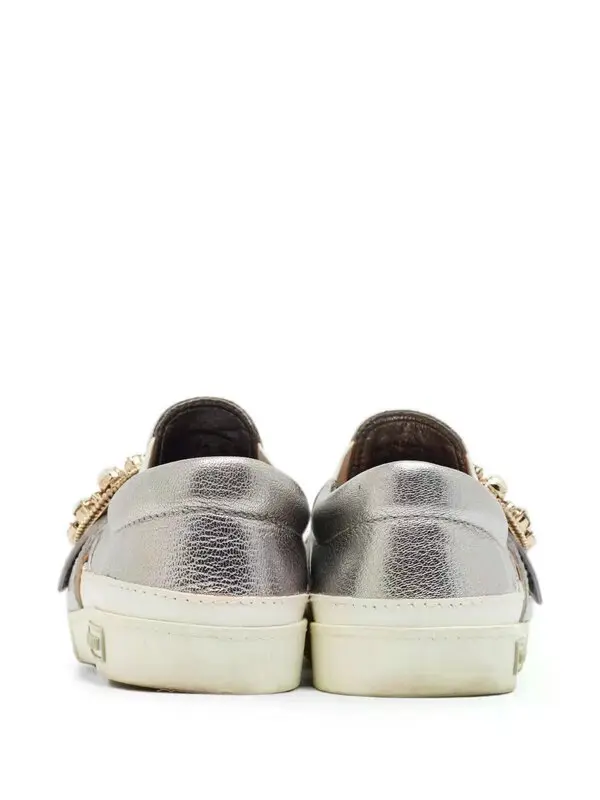 Miu Miu Crystal-embellished Slip-on Sneakers