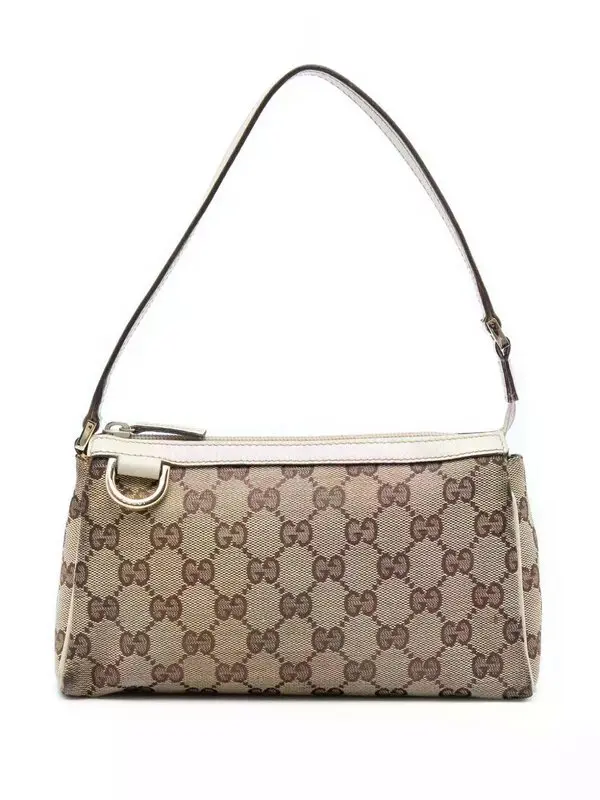 Gucci 2000-2015 Gg Canvas Abbey D Ring Pochette Handbag - Neutrals