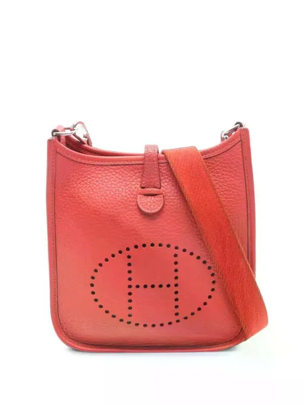 Hermès 2015 Clemence Evelyne I Tpm Crossbody Bag - Red