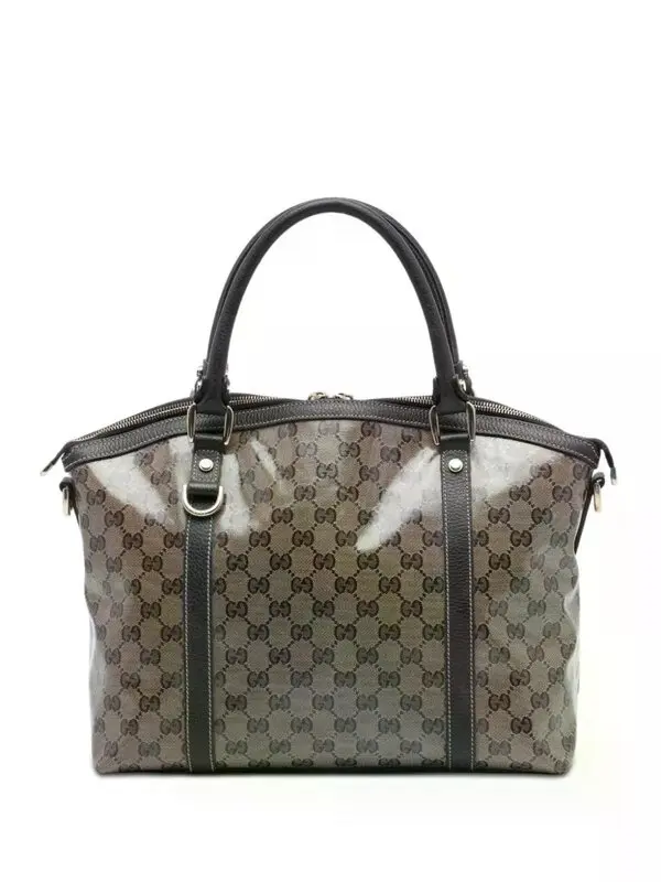Gucci 2016-2026 Medium Gg Crystal Charm Dome Satchel