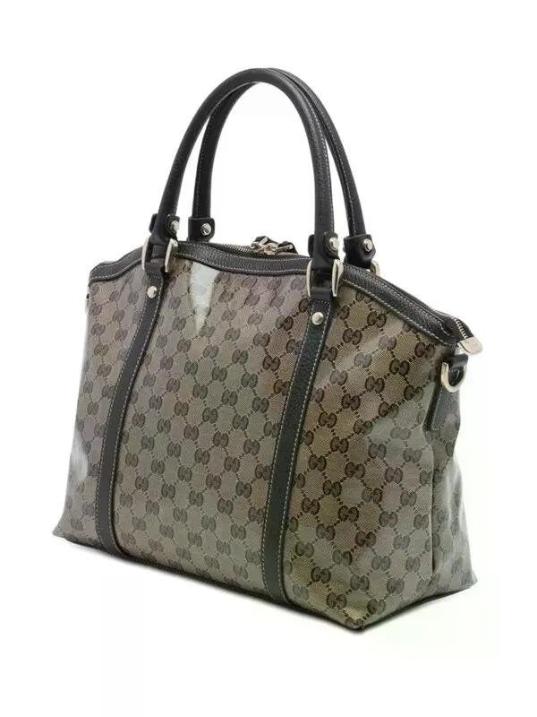 Gucci 2016-2026 Medium Gg Crystal Charm Dome Satchel