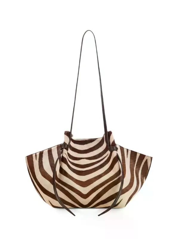 Yuzefi Mochi Zebra-print Shoulder Bag - Neutrals