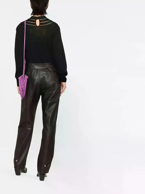 Alberta Ferretti Fishnet-insert Jumper