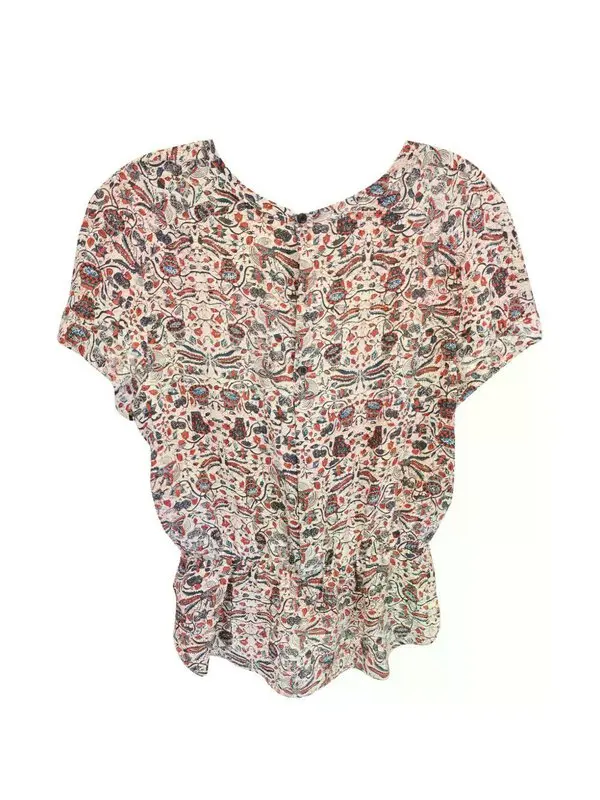 ISABEL MARANT VINTAGE Printed Silk Blouse