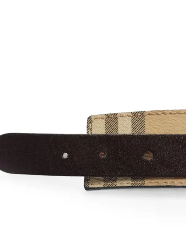 Burberry Haymarket Check Buckle Belt