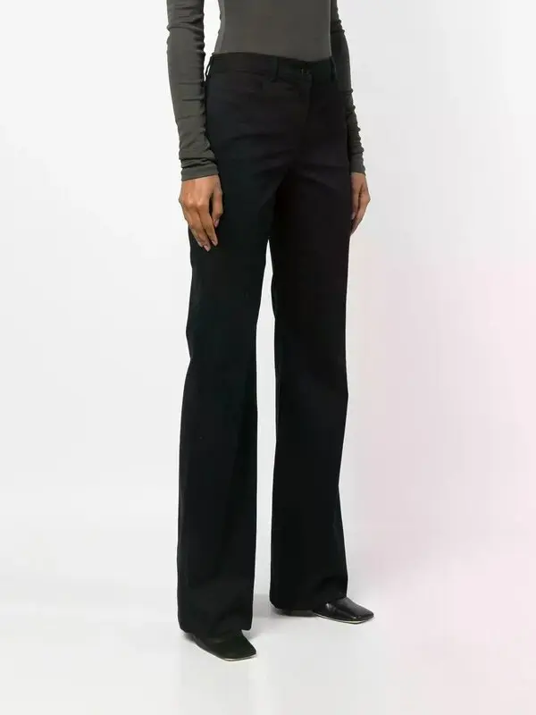 Alberta Ferretti Flared Wide-leg Trousers
