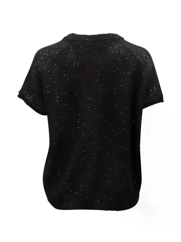 ATM Anthony Thomas Melillo Sequin-embellished Knitted Sweater