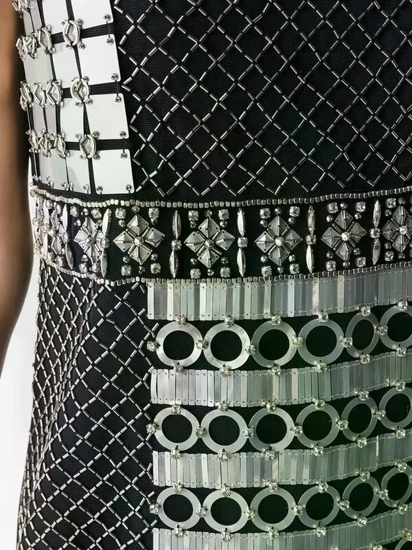 Alberta Ferretti Beaded Mini Dress