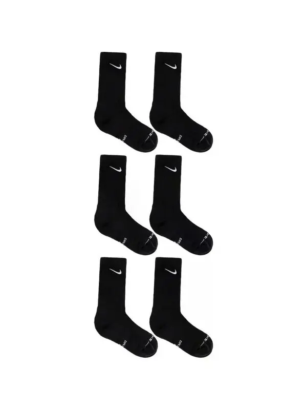 Nike Logo-embroidered Ribbed Socks