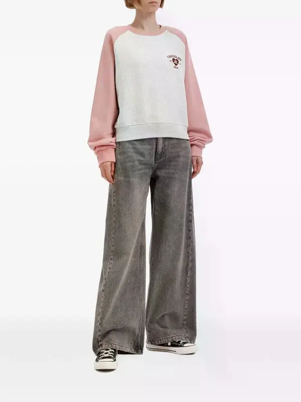 CHOCOOLATE Logo-print Raglan-sleeve Sweater