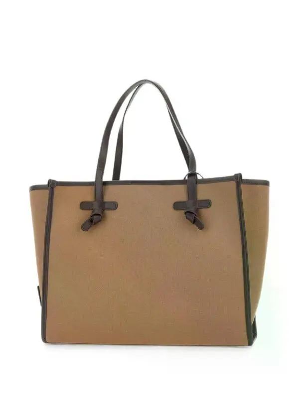MARCELLA CLUB Marcella Leather-trimmed Tote Bag - Neutrals