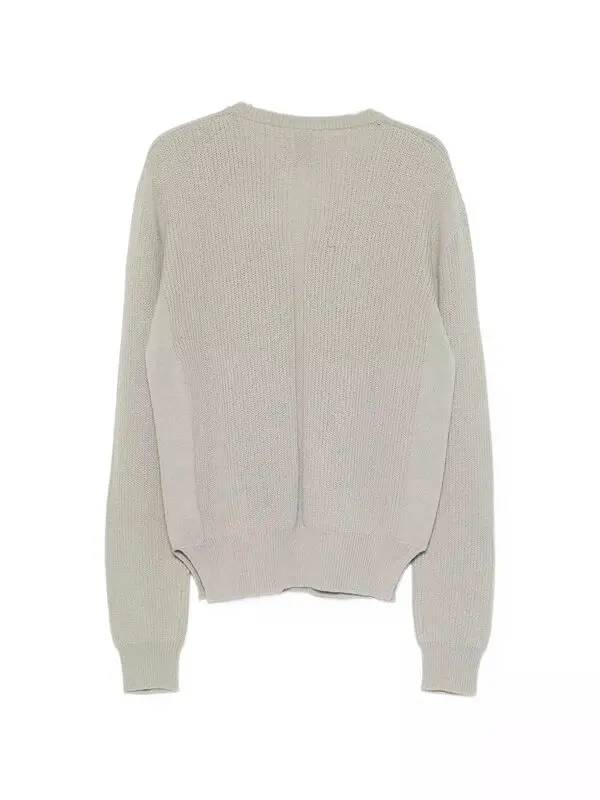 Rick Owens Ribbed-knit Panelled Sweater