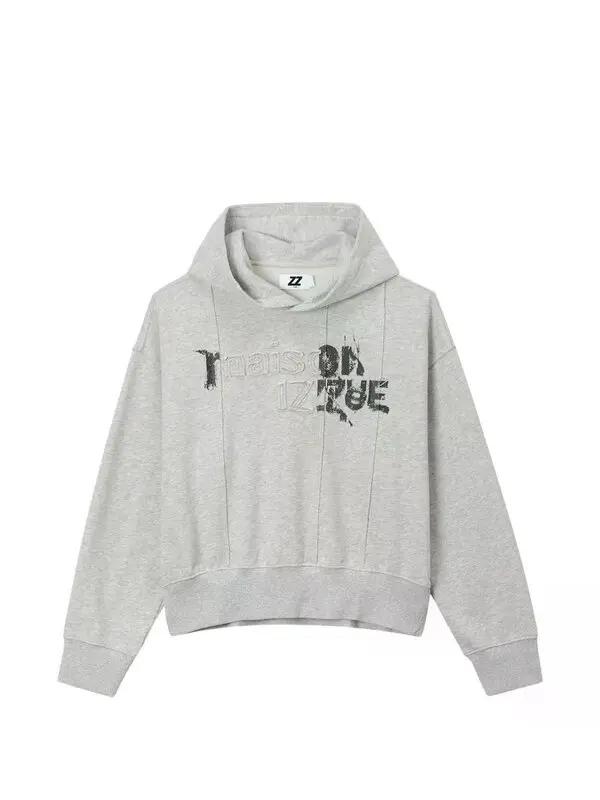 Izzue Logo-print Drop-shoulder Hoodie