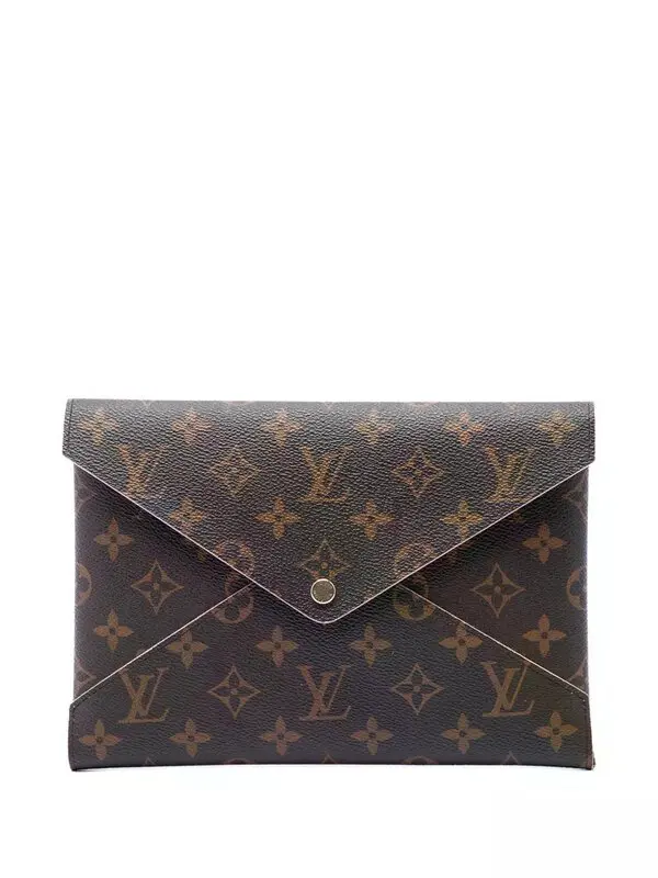 LOUIS VUITTON 2019 Monogram Pochette Kirigami Gm Clutch Bag - Brown