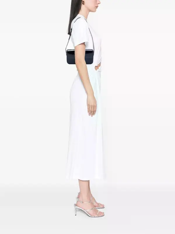 Celine 2022 Shiny Calfskin Triomphe Claude Shoulder Bag
