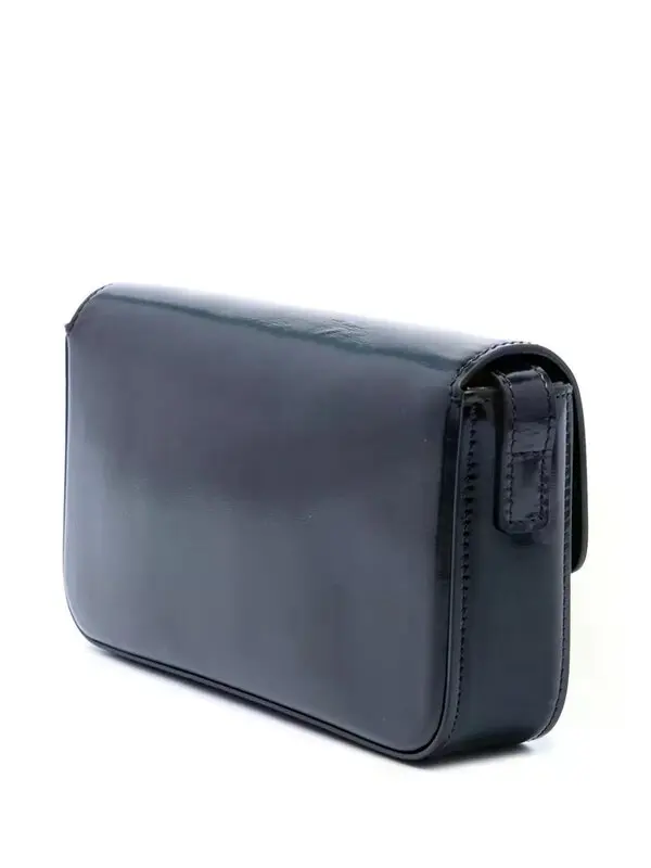Celine 2022 Shiny Calfskin Triomphe Claude Shoulder Bag