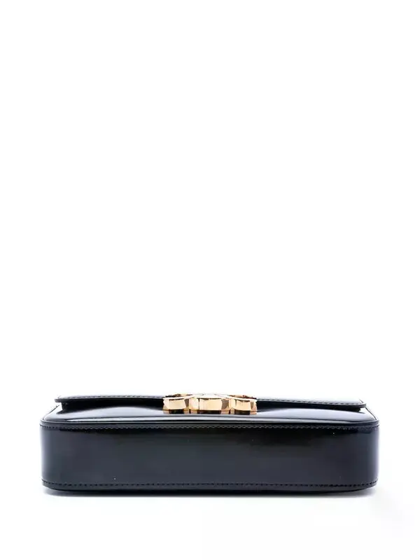 Celine 2022 Shiny Calfskin Triomphe Claude Shoulder Bag
