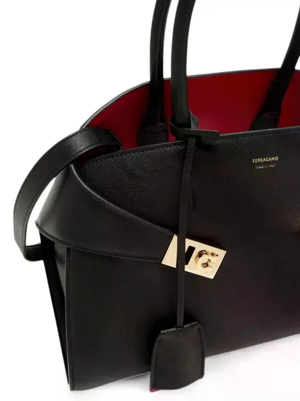 FERRAGAMO Hug Bicolor Handbag