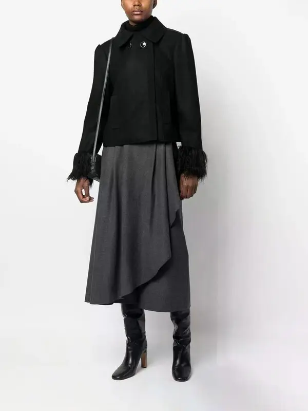 Alberta Ferretti Fringe-cuffs Shirt Jacket